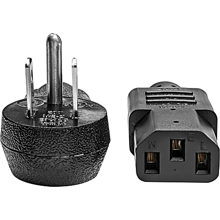 Eaton Tripp Lite Series Desktop Computer AC Power Cord Right Angle NEMA ...