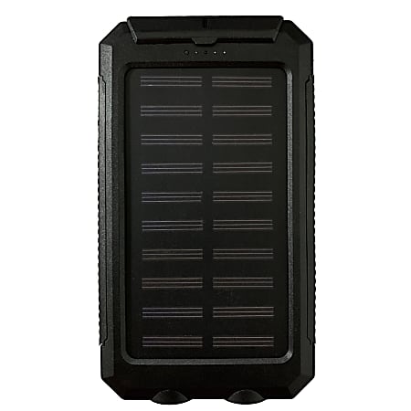 Quick Communication Corp. High Capacity Solar Charger Black 78439 ...