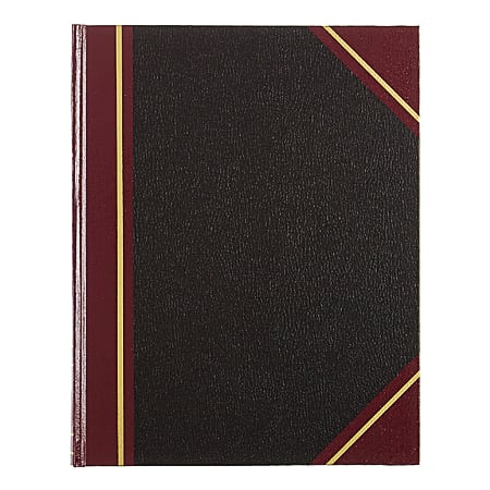 National 50percent Recycled Black Texhide Record Book With Margin 8 38 ...