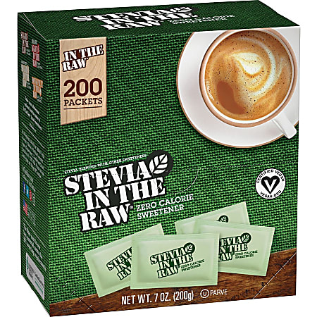 Stevia In The Raw Zero calorie Sweetener 0.035 oz 1 g Stevia Flavor ...