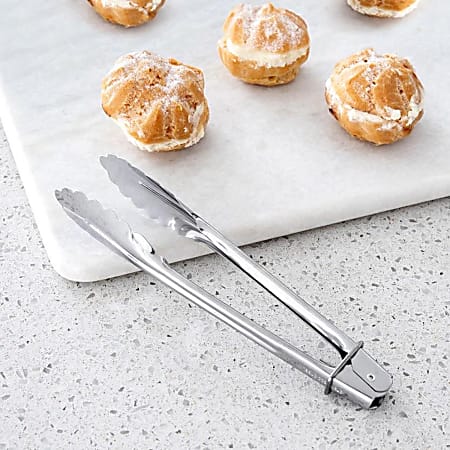 Better Houseware 9 In. Stainless Steel Tongs with Lock - Office Depot