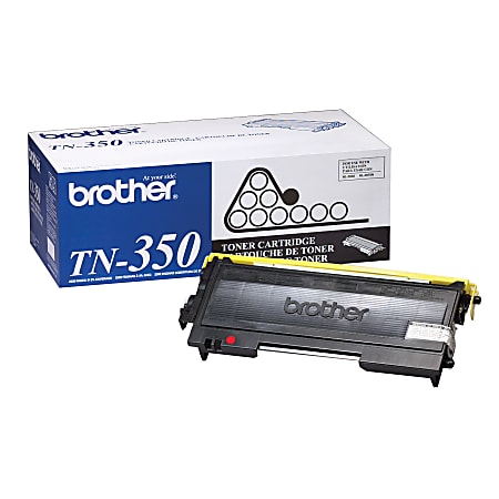 Brother TN 350 Black Toner Cartridge TN 350BK - Office Depot