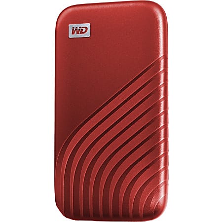 WD My Passport WDBAGF0010BRD WESN 1 TB Portable Solid State Drive Red ...