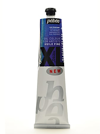 Pebeo Studio XL Oil Paint 6.76 oz 200mL Glaze Blue Pack Of 2 - Office Depot
