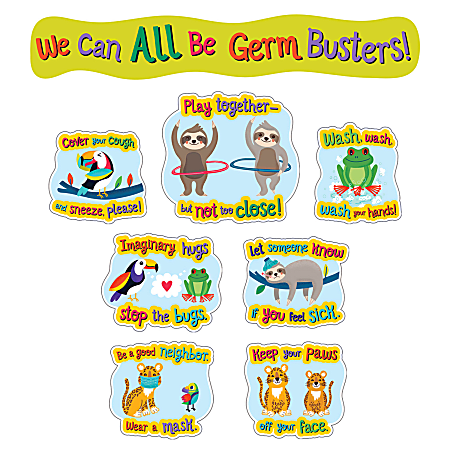 Carson Dellosa Education One World Germ Busters 9 Piece Bulletin Board ...