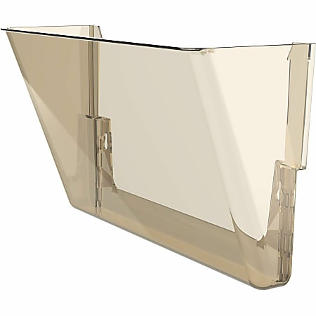 Storex Plastic Stacking Wall Pockets 7 H x 4 W x 13 D Smoke Pack Of 7 ...