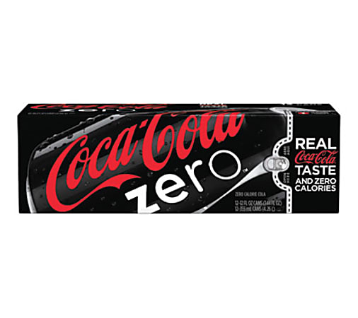 Coke Zero Fridge Pack 12oz Can 212 Pack - Office Depot