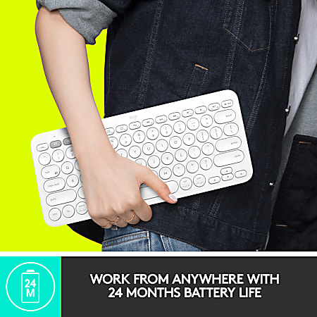 Logitech K380 Multi Device Bluetooth Keyboard Off White 920 009600 ...
