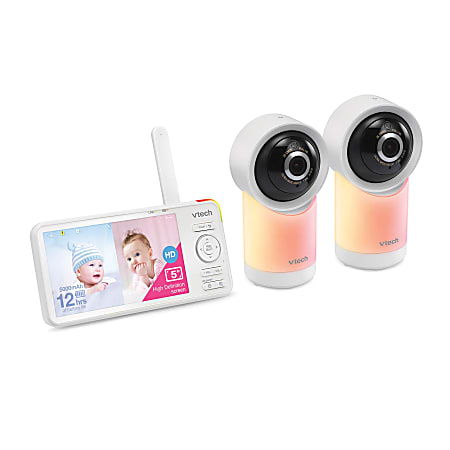 VTech Smart Wi Fi 1080p 2 Camera 360 Pan And Tilt Video Baby Monitor ...