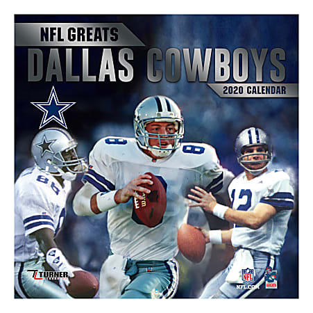 Turner Licensing Monthly Wall Calendar 12 x 12 Dallas Cowboys NFL ...