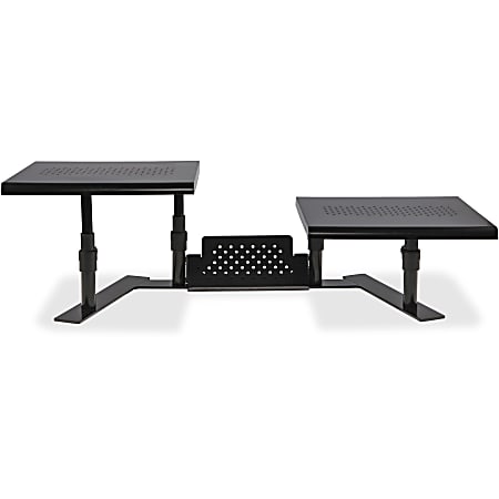 Allsop ErgoTwin Steel Dual Monitor Stand For Monitors Up To 24 6 210 H ...