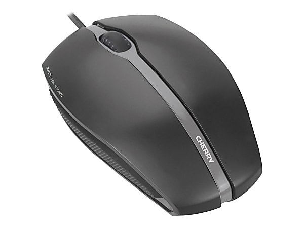 CHERRY GENTIX SILENT Mouse optical 3 buttons wired USB black - Office Depot