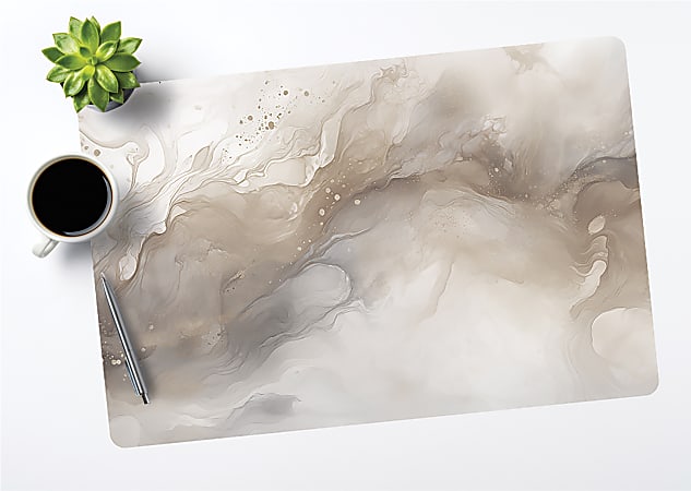 Realspace Modern Desk Pad 14 34 x 22 58 30percent Recycled Marble ...