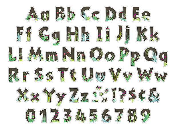 Barker Creek Letter Pop Outs 4 Prickles 255 Characters Per Pack Set Of ...