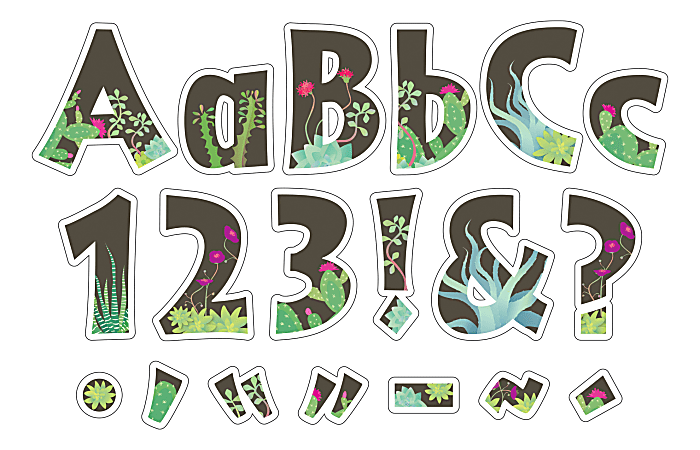 Barker Creek Letter Pop Outs 4 Prickles 255 Characters Per Pack Set Of ...