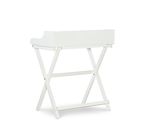 Linon Gage 30 W Folding Home Office Writing Desk White Office Depot
