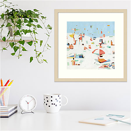 Amanti Art Summer Confetti III by Emma Scarvey Wood Framed Wall Art ...