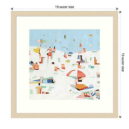 Amanti Art Summer Confetti III by Emma Scarvey Wood Framed Wall Art ...
