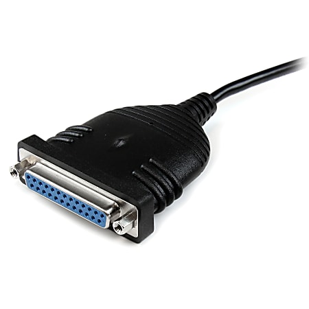StarTech.com Parallel printer adapter USB DB25 parallel 6 ft Add a DB25 ...