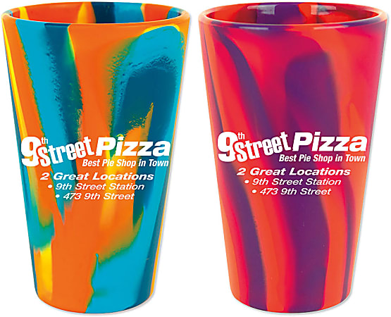 Custom Silipint Straight Up Pint Glass 16 Oz - Office Depot