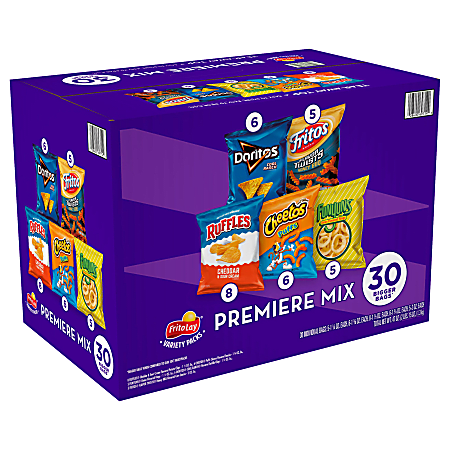 Frito Lay Variety Pack Premiere Mix 1.5 Oz Total Qty 30 - Office Depot