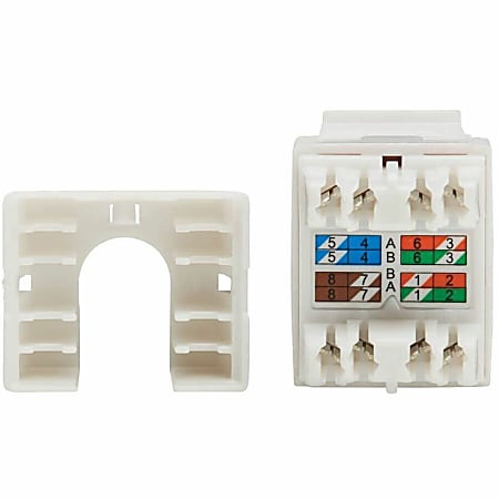 Eaton Tripp Lite Series Cat6a Keystone Jack 4PPoE Compliant 110Krone ...