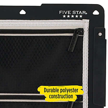 Five Star Clip N Store Pencil Pouch 9 12 x 9 12 Assorted - Office Depot
