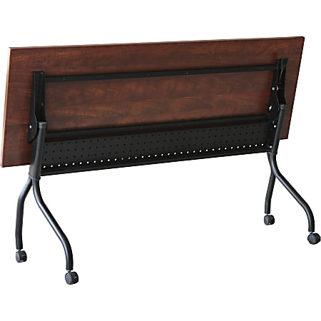 Lorell Flip Top Training Table 72 W CherryBlack - Office Depot