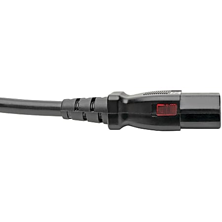 Eaton Tripp Lite Series Computer Power Cord NEMA 5 15P to Locking C13 10A 125V 18 AWG 3 ft. 0.91 ...
