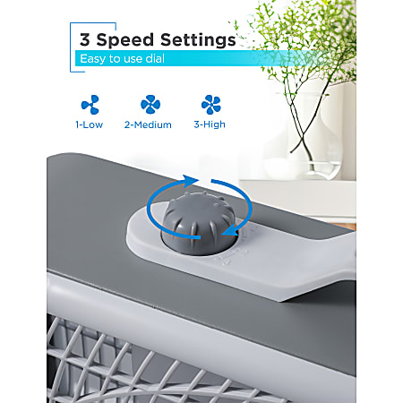 BlackDecker 3 Speed Portable Box Fan With Carrying Handle And Recessed ...