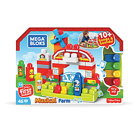 Mega Bloks First Builders Musical Farm ThemeSubject Learning Skill ...