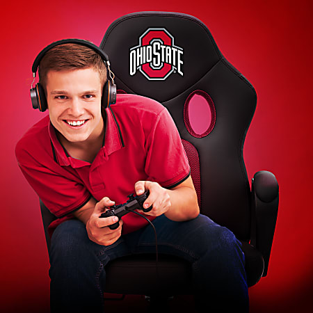 Imperial NCAA Vision Faux LeatherMesh Computer Gaming Chair Ohio State ...