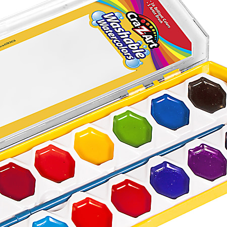 Cra Z Art 16 Piece Washable Watercolor Paint Set Assorted Colors ...