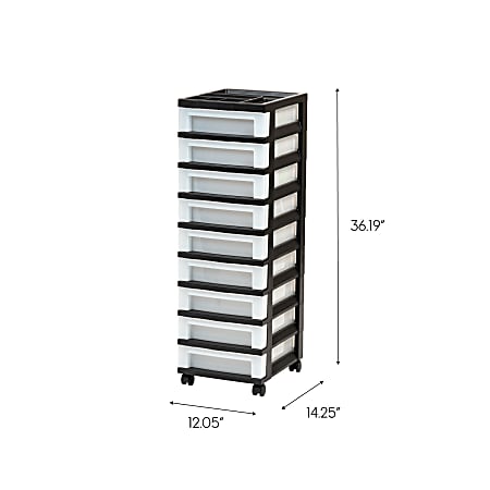 Iris Mini Chest 9 Drawers 67 Qt White - Office Depot