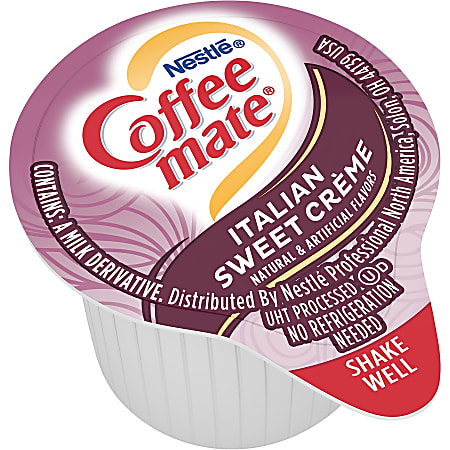 Coffee mate Italian Sweet Creme Nondairy Liquid Creamer Singles Italian ...
