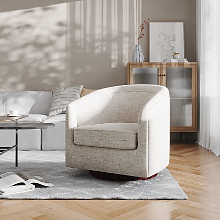 Flash Furniture Dean Club Style Commercial Fabric Barrel Accent ...