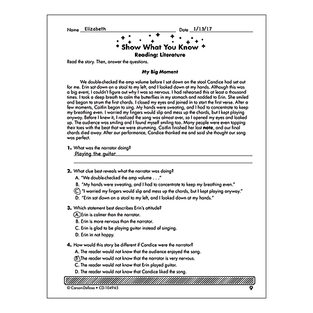 Carson Dellosa Instant Assessments For Data Tracking Language Arts ...