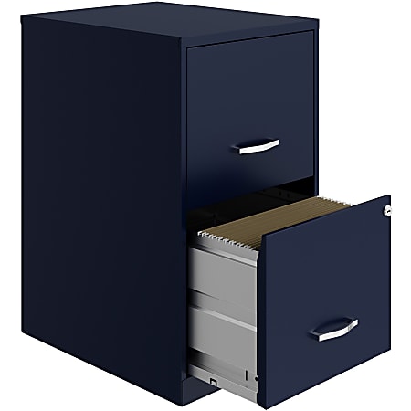 LYS NuSparc 18 2 drawer File Cabinet Navy 1 Each - Office Depot