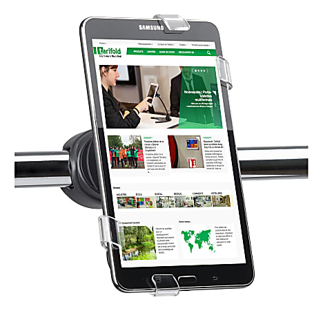 Tarifold Pole Mount Tablet Holder BlackClear X570057 - Office Depot