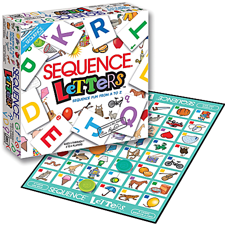 JAX Ltd. Sequence Letters Board Game Grades PreK 2 - Office Depot