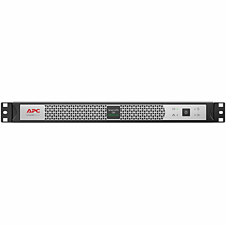 APC Smart UPS Line Interactive 500VA Lithium ion Rackmount 1U 120V 4x NEMA 5 15R outlets ...