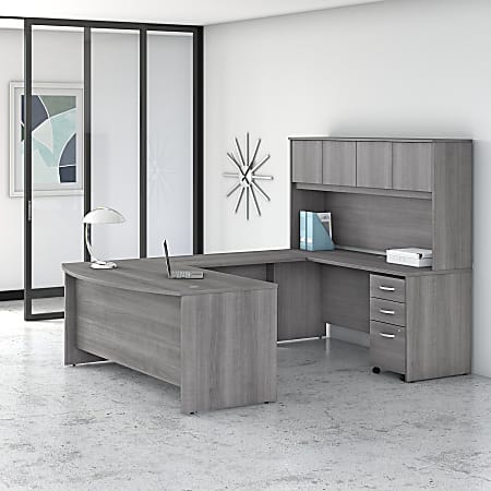 Bush Business Furniture Studio C U Shaped Desk With Hutch And Mobile ...
