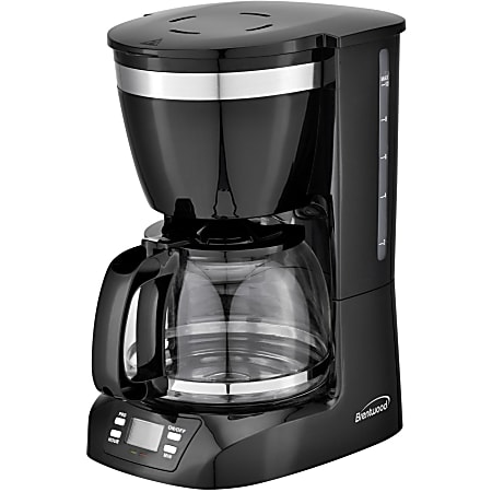 Brentwood 10 Cup Digital Coffee Maker Black - Office Depot