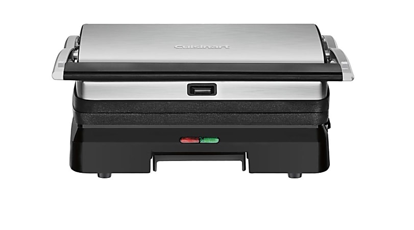 Cuisinart Griddler Grill Panini Press SilverBlack - Office Depot