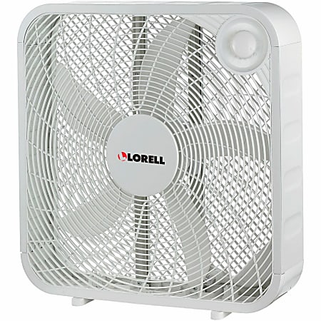 Lorell 3 Speed Box Fan White - Office Depot