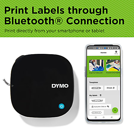 Dymo Letratag 200B Bluetooth Label Maker Printer Bundle with 2 Tapes ...