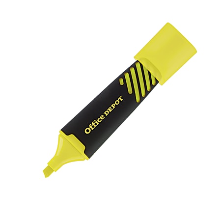 Office Depot Brand Liquid Highlighters Chisel Point BlackTranslucent ...