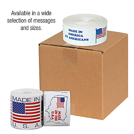 Tape Logic Preprinted Shipping Labels Made In U.S.A. USA306 Square 58 x ...