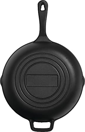 Commercial Chef Cast Iron Saut Skillet 10 Black - Office Depot