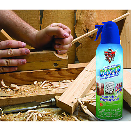 Dust Off Compressed Gas Duster 10 Oz Blue Pack Of 2 - Office Depot